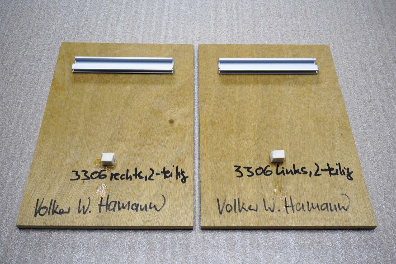 Tafelbild 3306; 2-teilig, je 26,7 x 18 cm, Multiplex-Schichtholzplatten ...