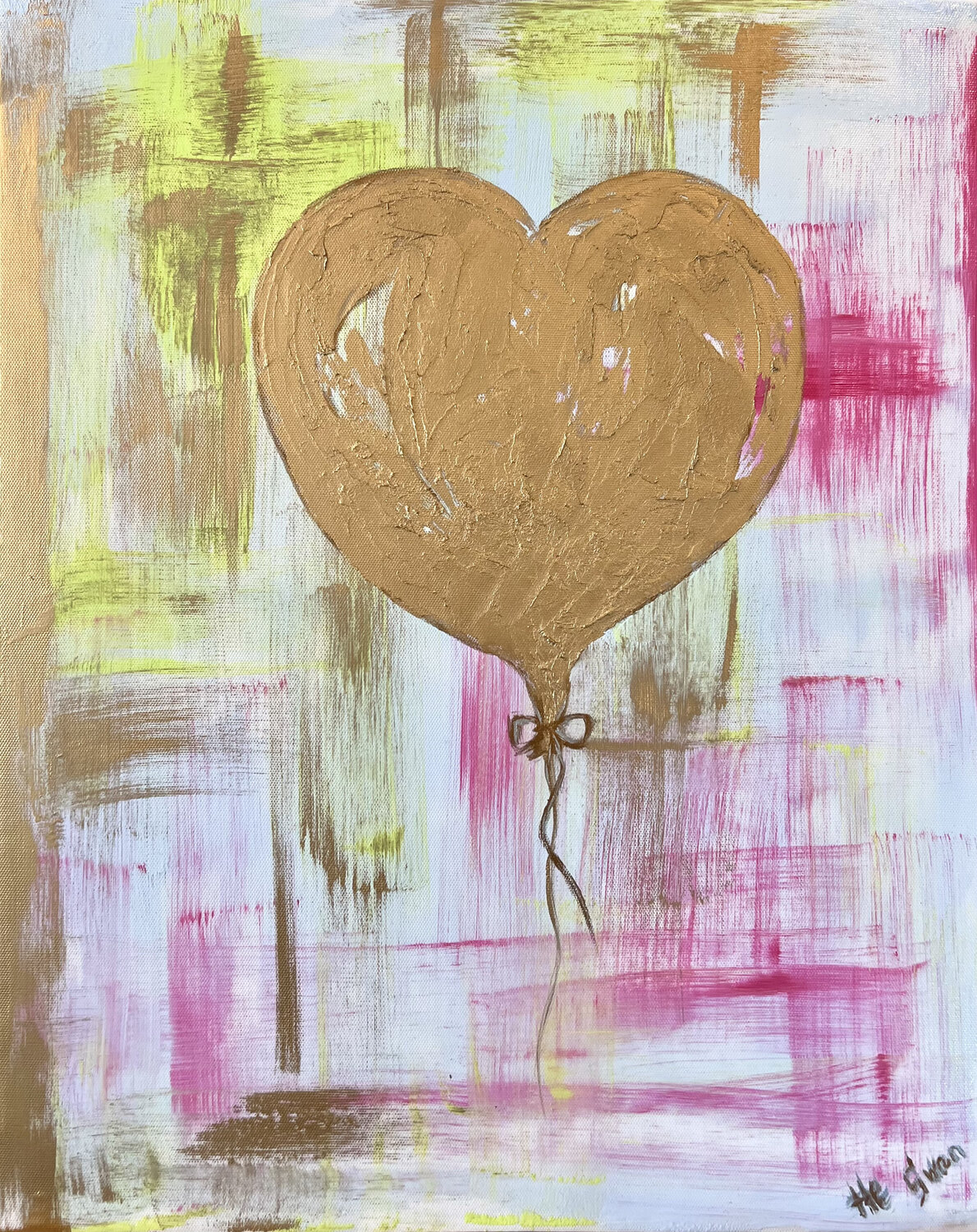 GOLDEN HEART | oil painting on canvas | original de SVETLANA SHAVRINA (2024): Pintura Óleo en ...
