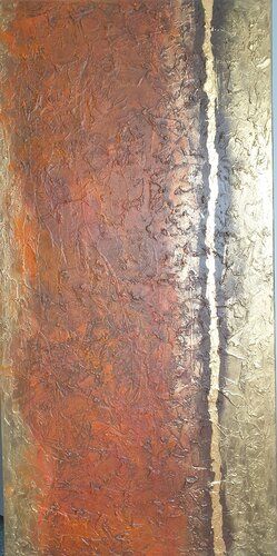 Acrylbild Grobe Struktur "Rost" by Irene Schlik (2021) : Painting ...