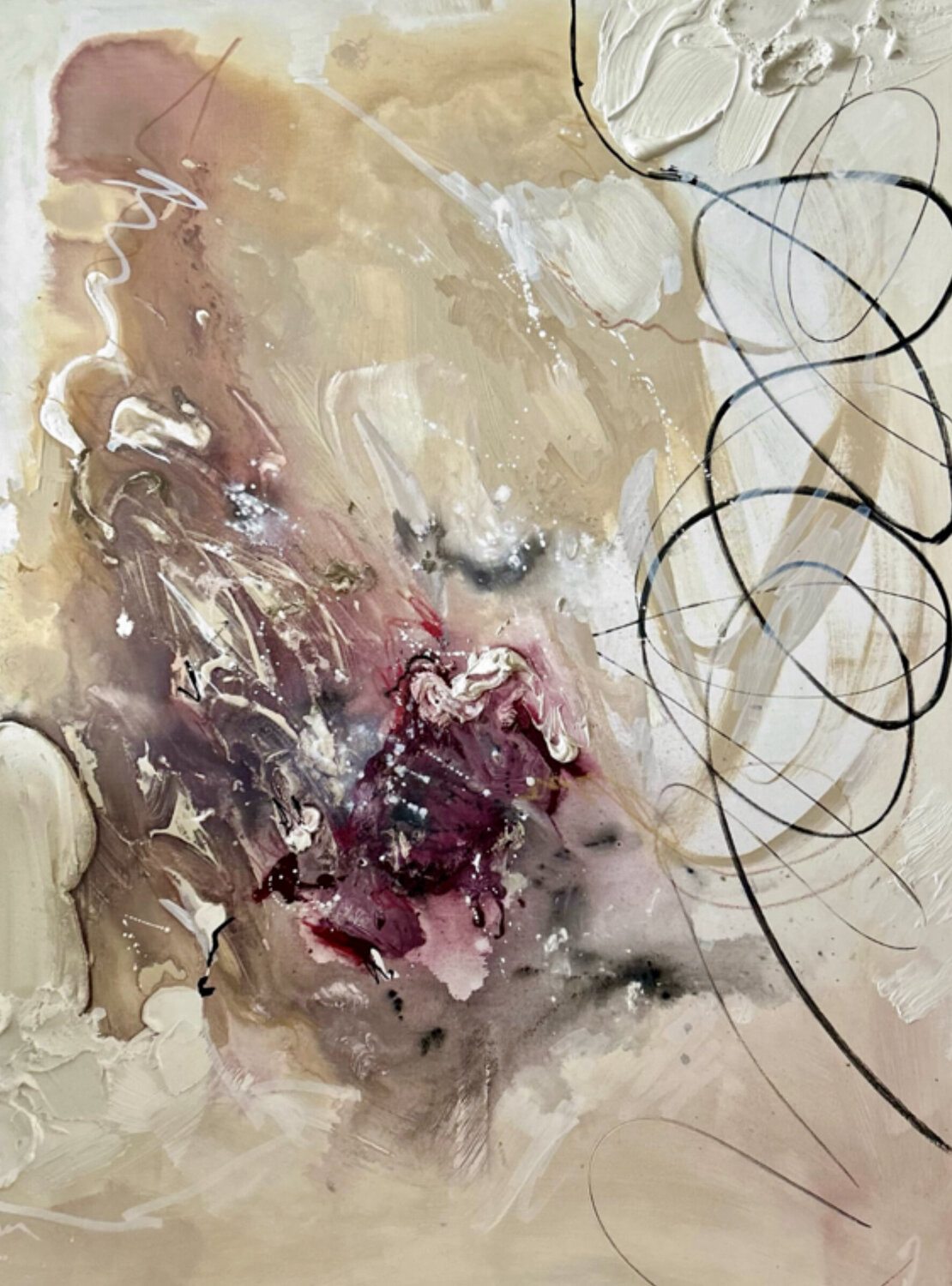 Calm wind 2024 by Julia Bönig (2024) : Painting Acrylic, Watercolor on ...