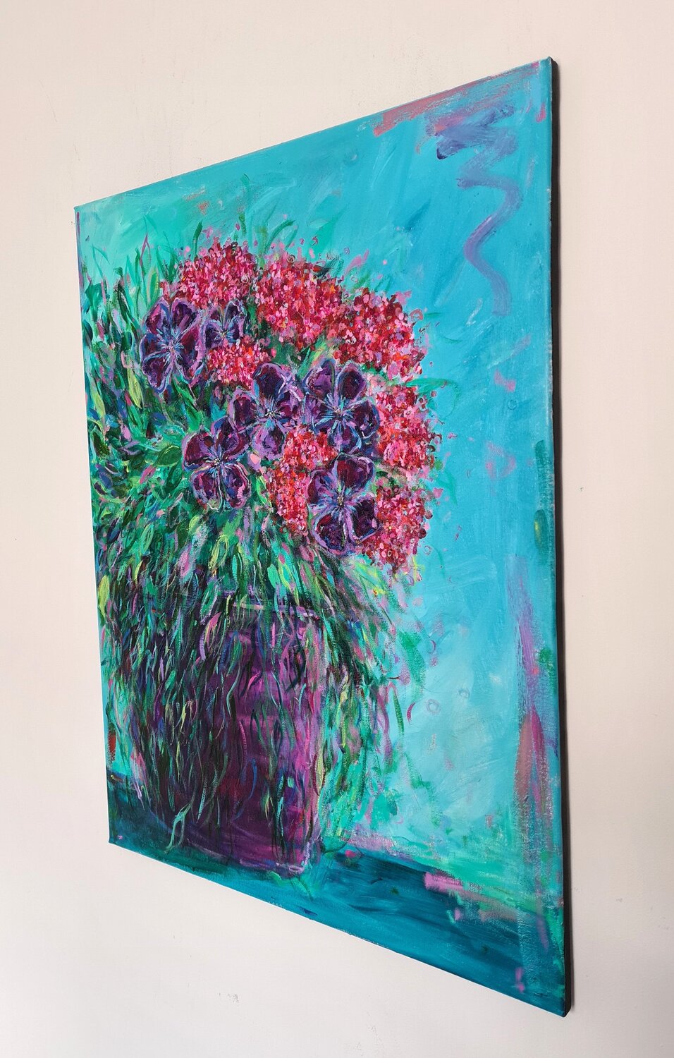 Flower Pot de Dawn Underwood (2025) : Peinture Acrylique sur Toile ...