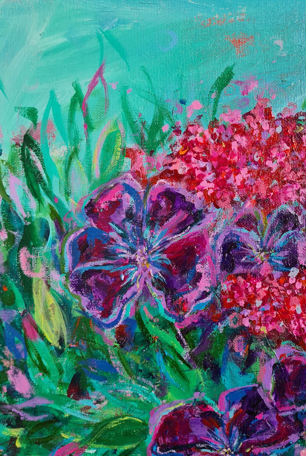 Flower Pot by Dawn Underwood (2025) : Painting Acrylic on Canvas ...