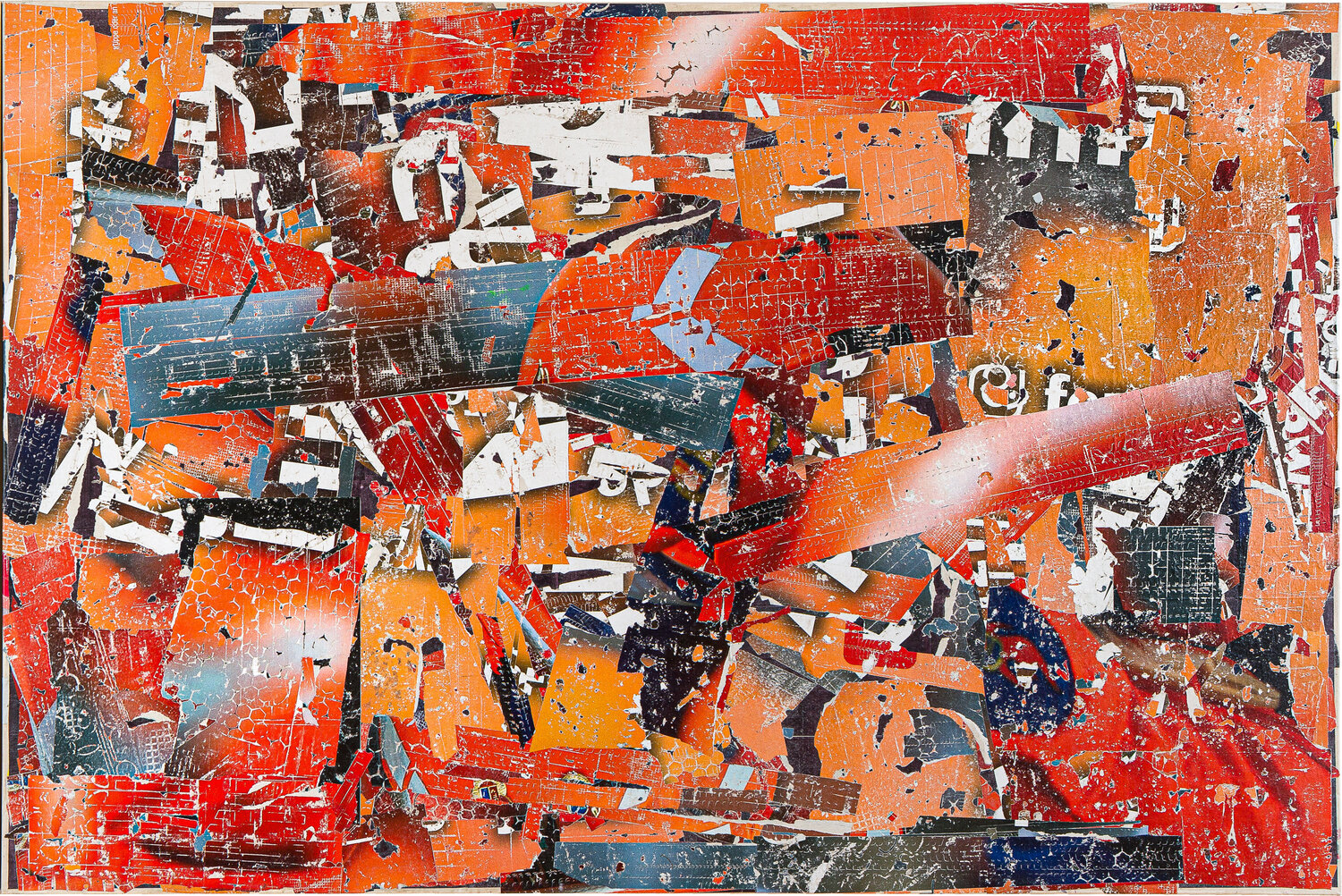 Disorder by Stamatis Papazoglou (2021) : Painting Collage on Canvas - Singulart