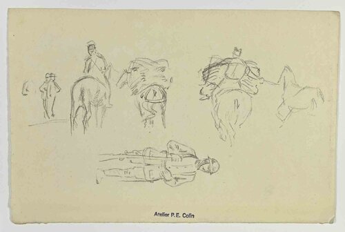 Soldiers by Paul-Emile Colin (N.D) : Drawing Graphite - Singulart