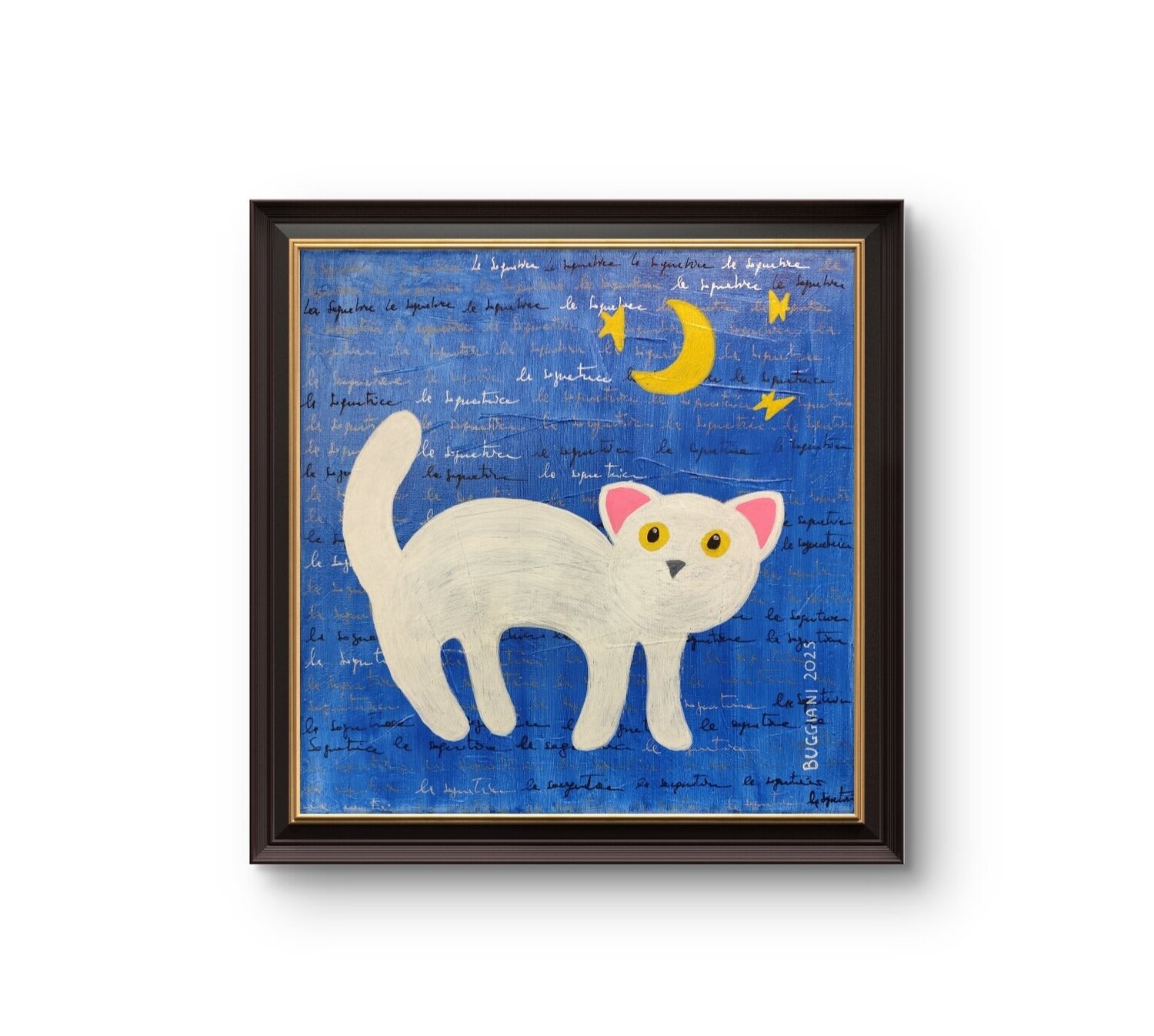 La Sognatrice by Renzo Buggiani (2025) : Painting Acrylic, Chalk on ...