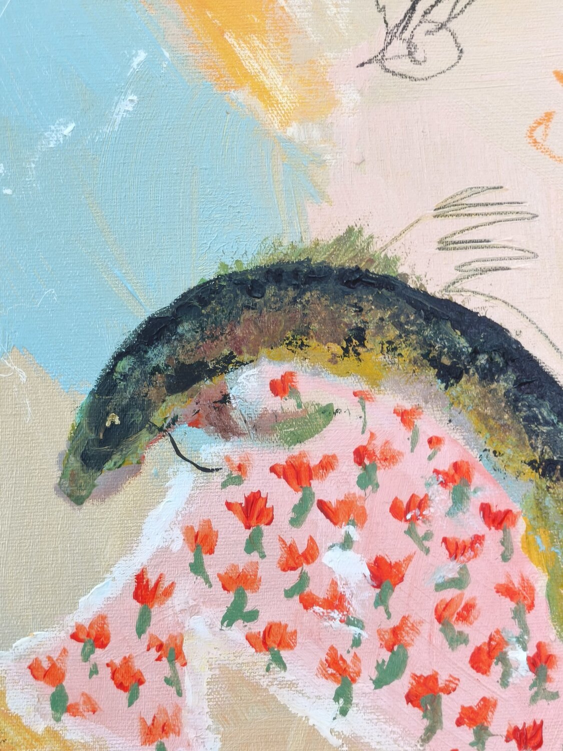 Half a world away by Alfonso Sánchez (2026) : Painting Acrylic, Wax on ...