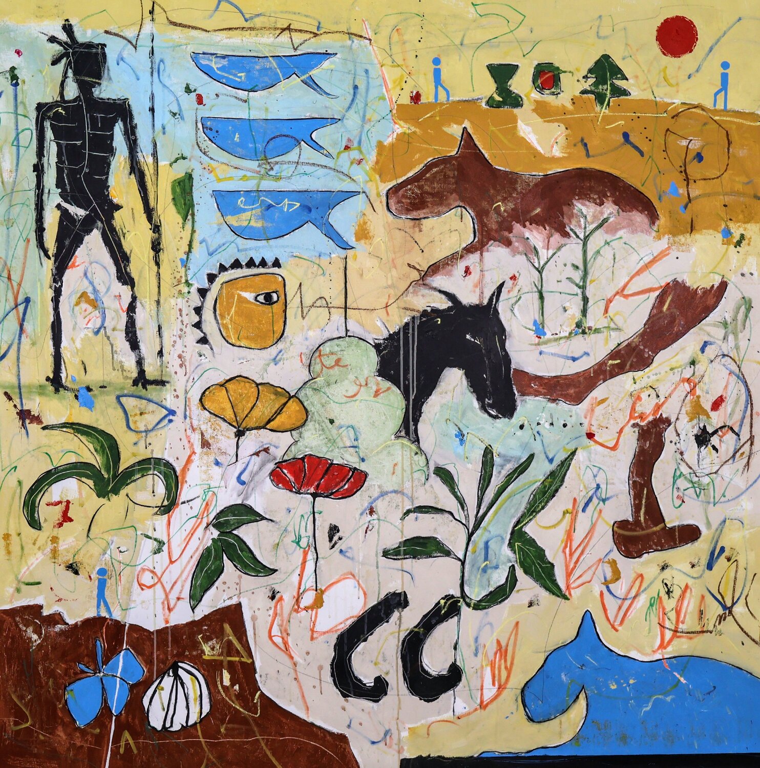 Riddle by Alfonso Sánchez (2024) : Painting Acrylic, Pastel on Canvas ...