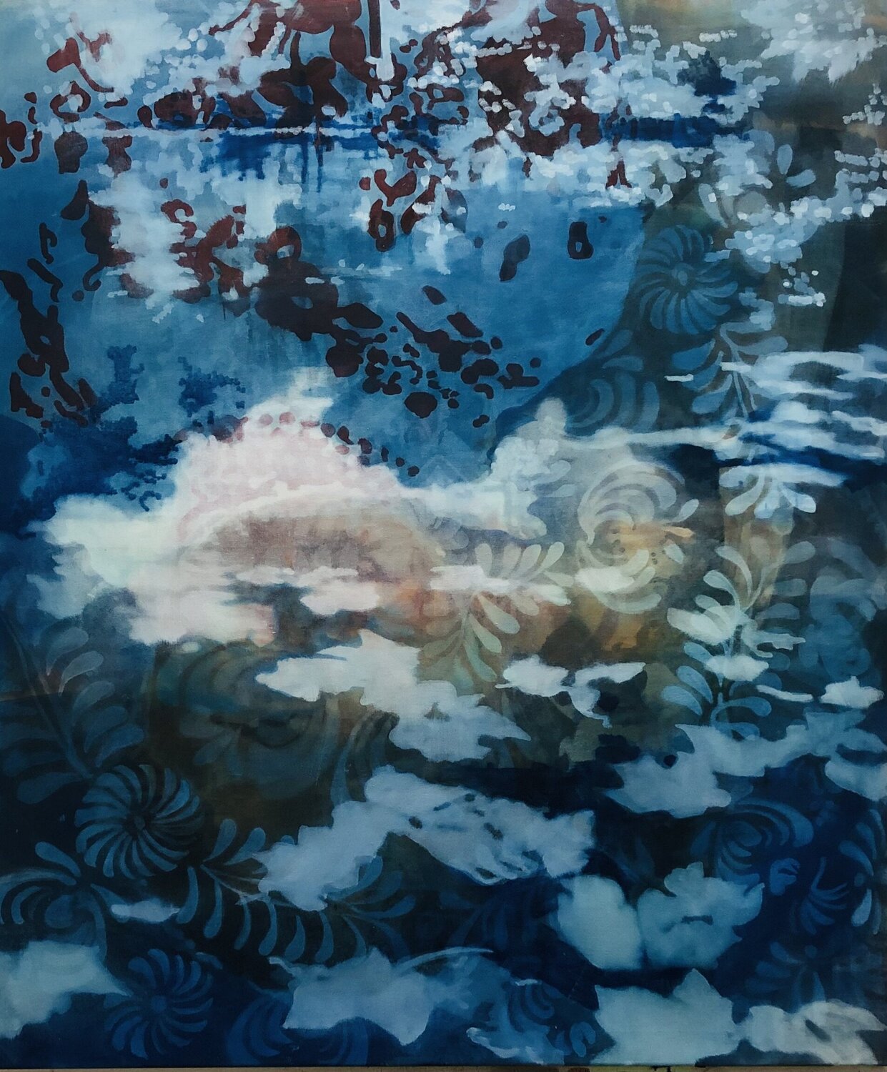 Spiegelung von irene maria messing (2024): Malerei Öl auf Leinwand ...