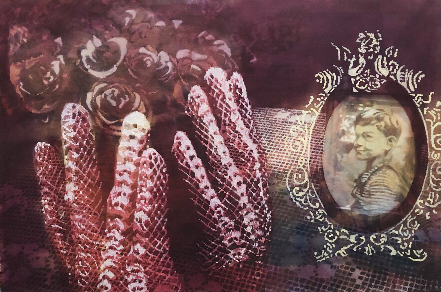 Der bub by irene maria messing (2021) : Painting Oil on Canvas - Singulart