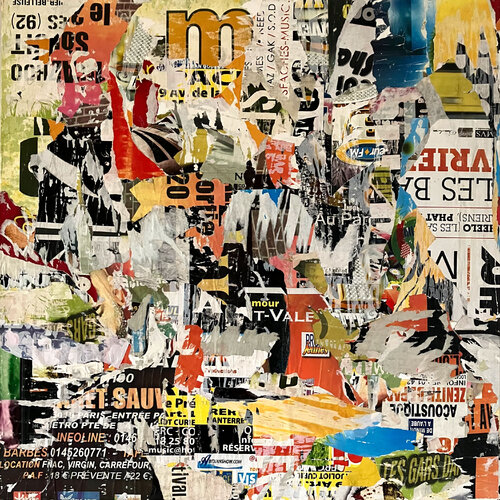 PARIS 05 by Christian Gastaldi (2016) : Painting Collage on Canvas ...