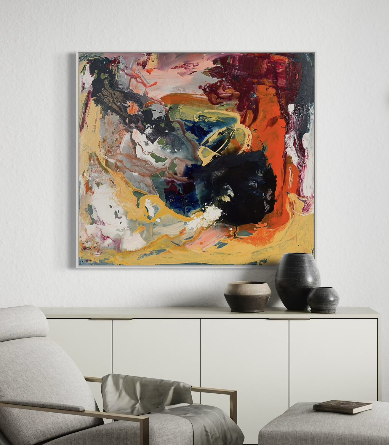 The Beginning de Thomas Hoitsma (2025) : Peinture Acrylique sur Toile ...