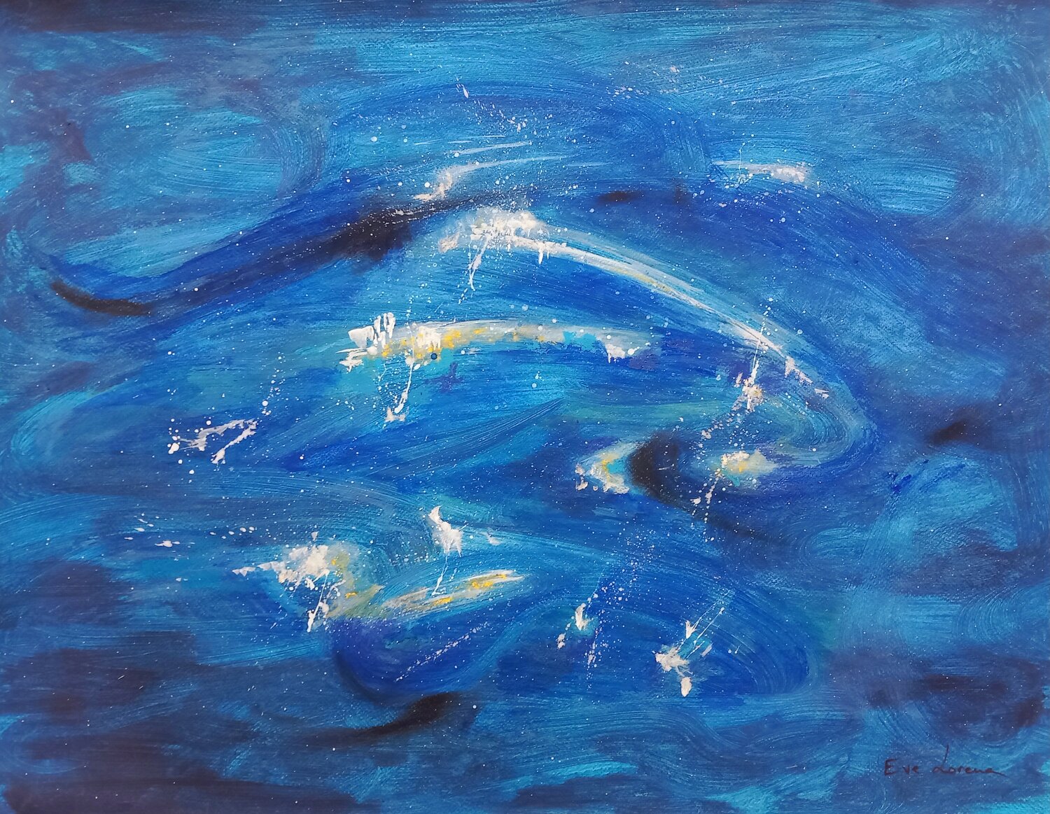 Marine Breathing de Eve Lorena Pimentel (2024): Pintura Acrílico ...