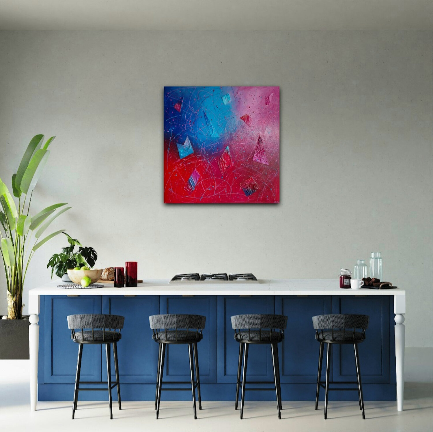 Gefrohrene Gefühle II by Ewa Martens (2019) : Painting Acrylic, Collage ...