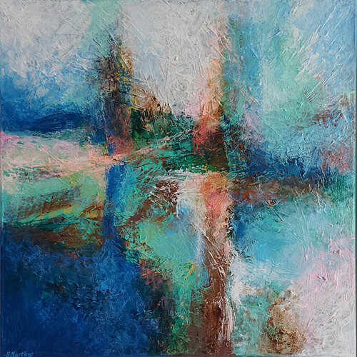 Leaving The Nebula by Ewa Martens (2020) : Painting Acrylic on Canvas ...