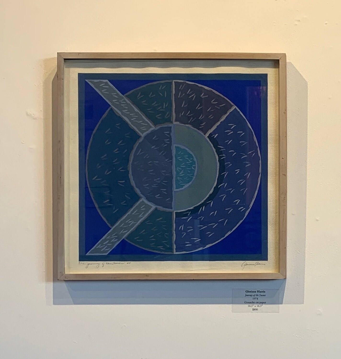 Journey of the Swans by Gloriane Harris (1974) : Work on Paper Gouache ...