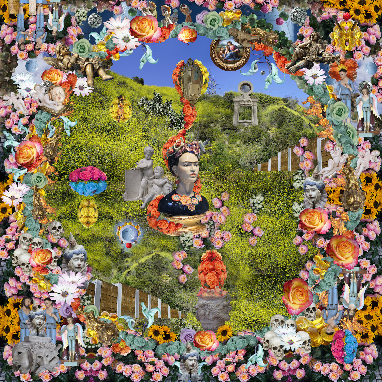 Superblooming Tondo, after Giorgio de Chirico by Gwen Adler (2019 ...