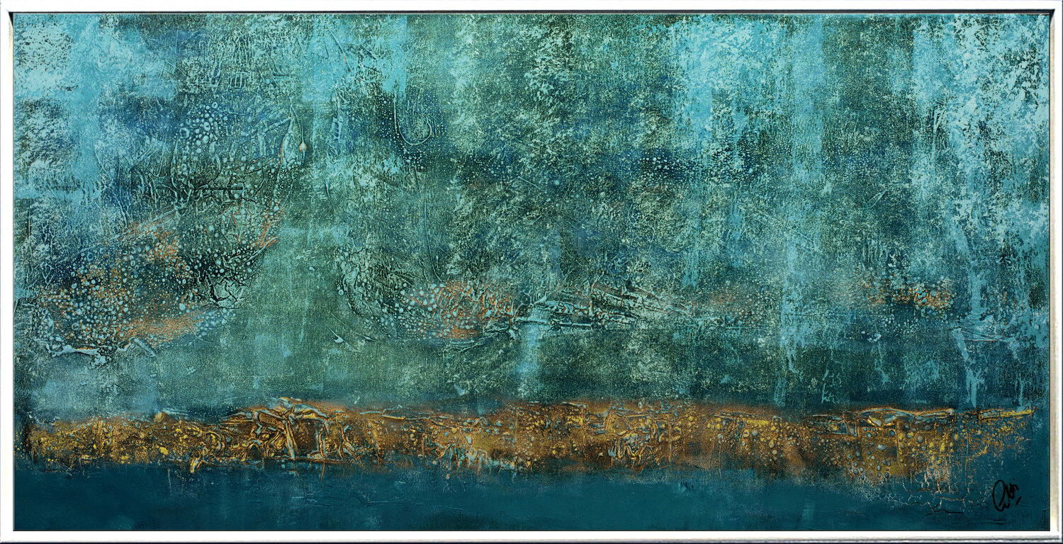 Blue Raphsody by Edelgard Schroer (2024) : Painting Acrylic on Canvas ...