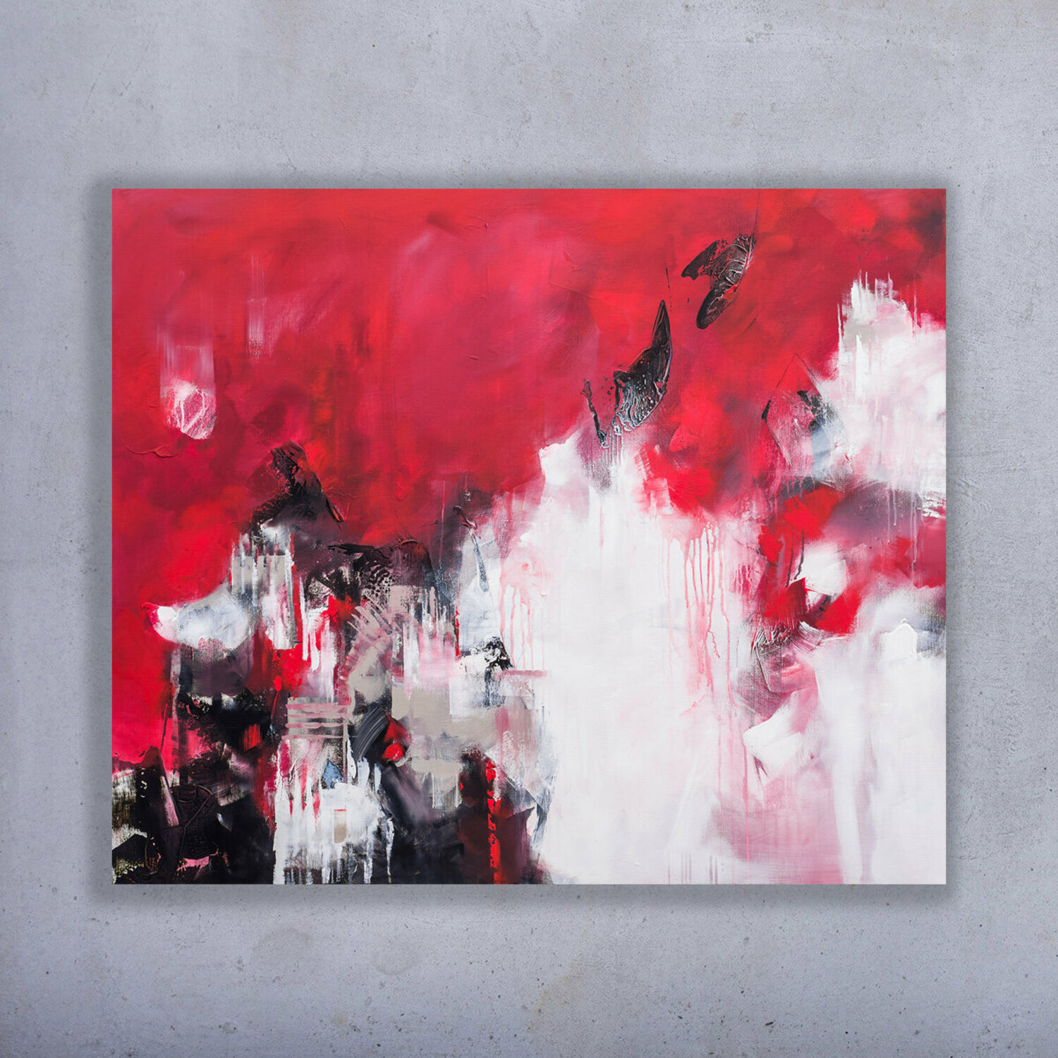 Red castle by Agnieszka Potocka-Makoś (2020) : Painting Acrylic on ...