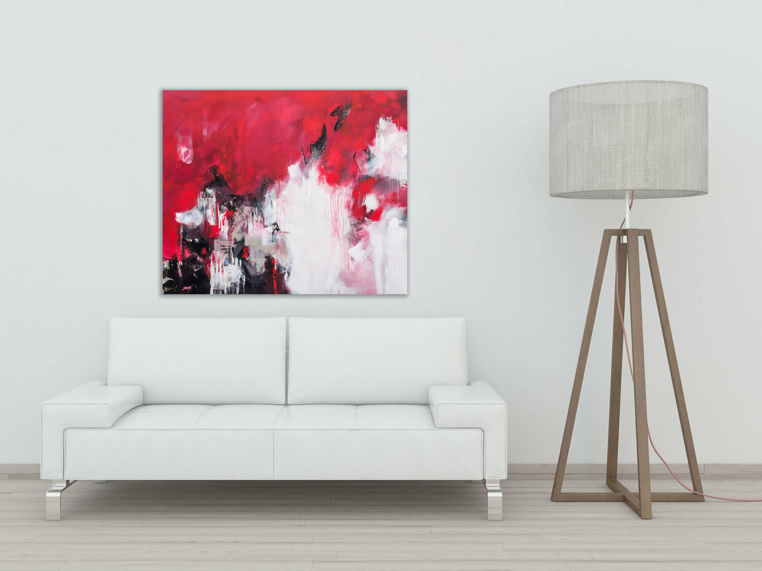 Red castle by Agnieszka Potocka-Makoś (2020) : Painting Acrylic on ...