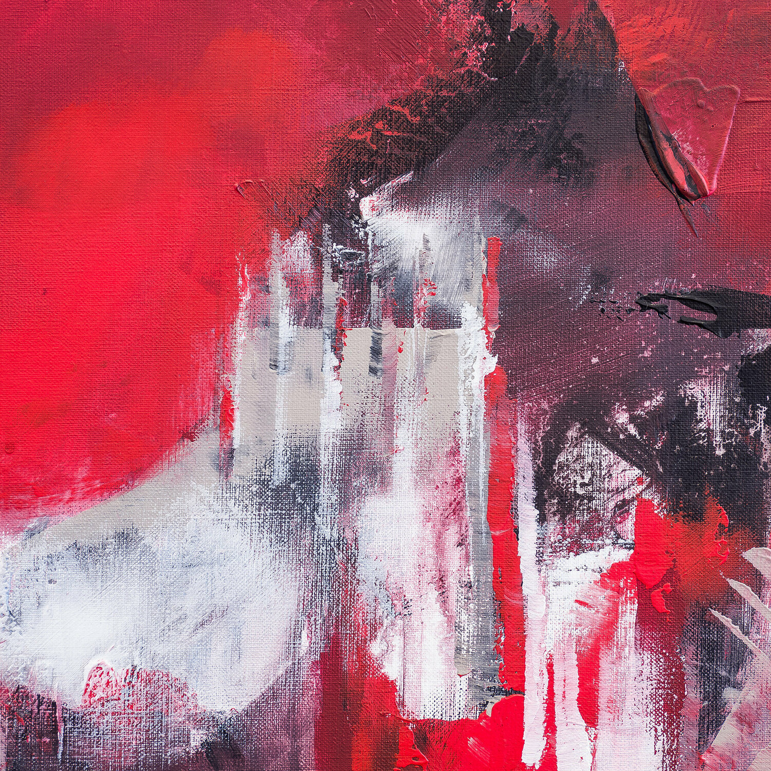 Red castle by Agnieszka Potocka-Makoś (2020) : Painting Acrylic on ...