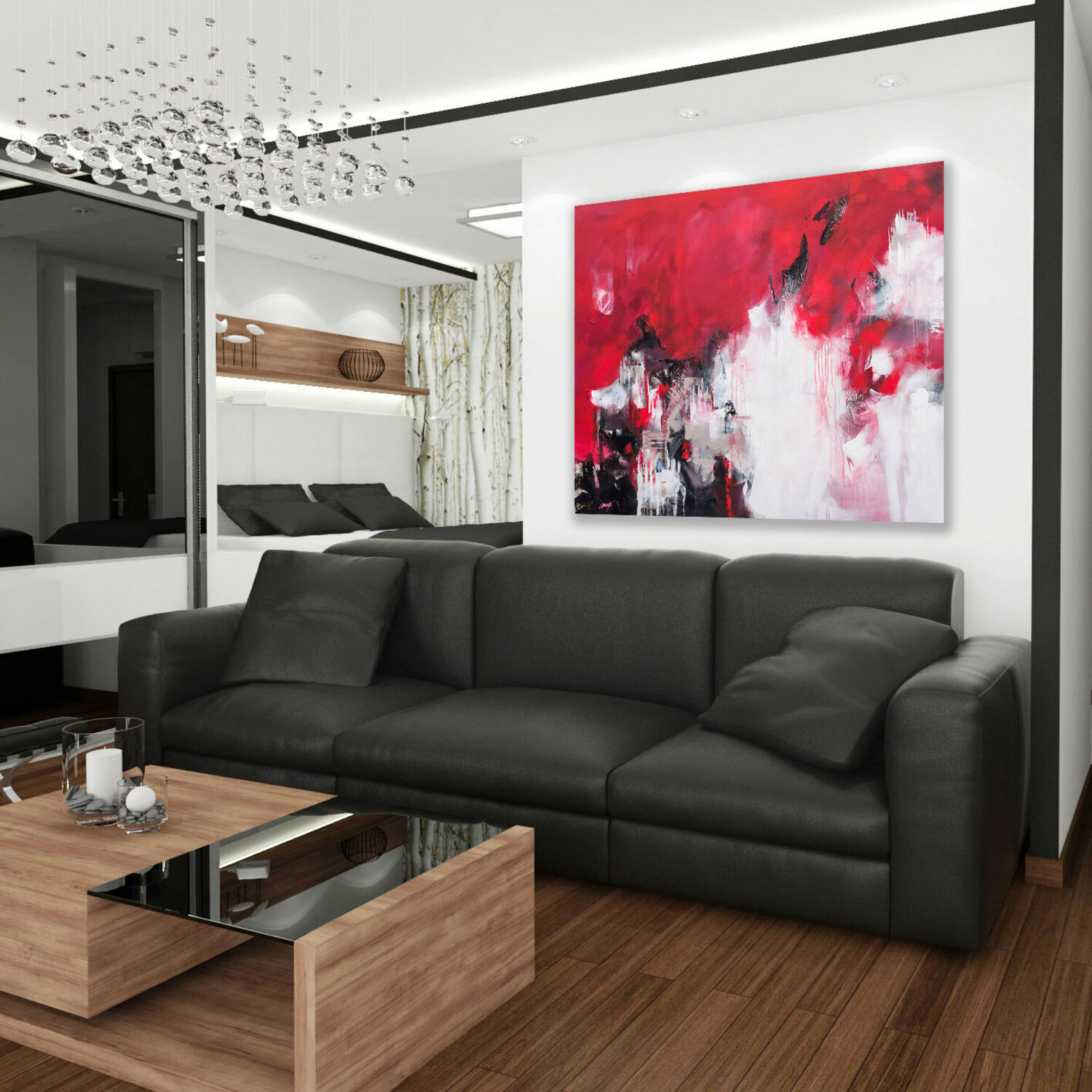 Red castle by Agnieszka Potocka-Makoś (2020) : Painting Acrylic on ...