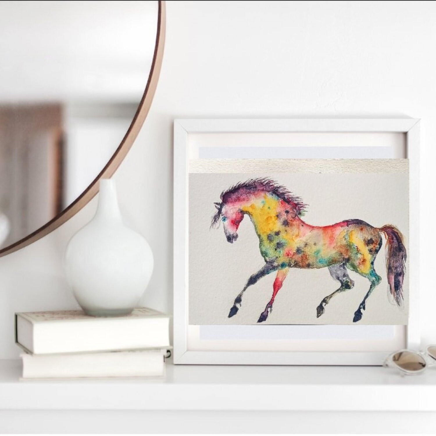 Colorful Appaloosa stallion by Daniela Vasileva (2023) : Painting ...