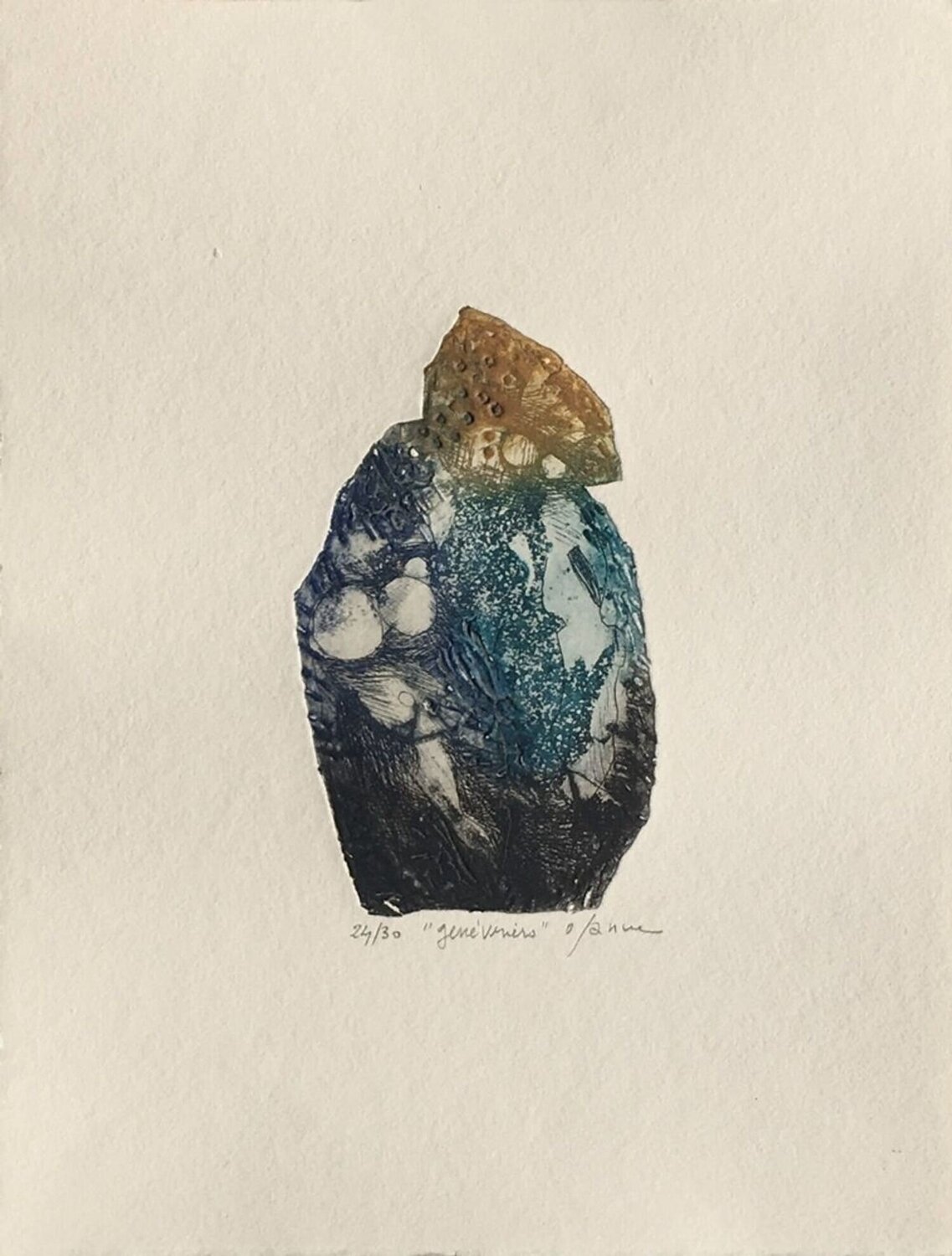 Génévriers by OSANNE (1990) : Print Engraving - Singulart