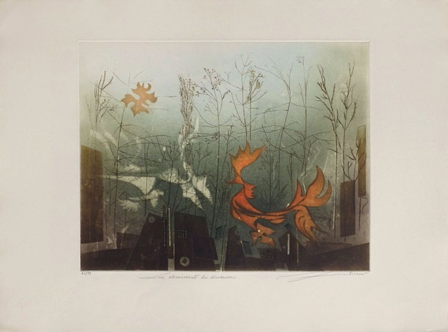 Etonnements du dinosaure by Renée Lubarow (1990) : Print Engraving ...