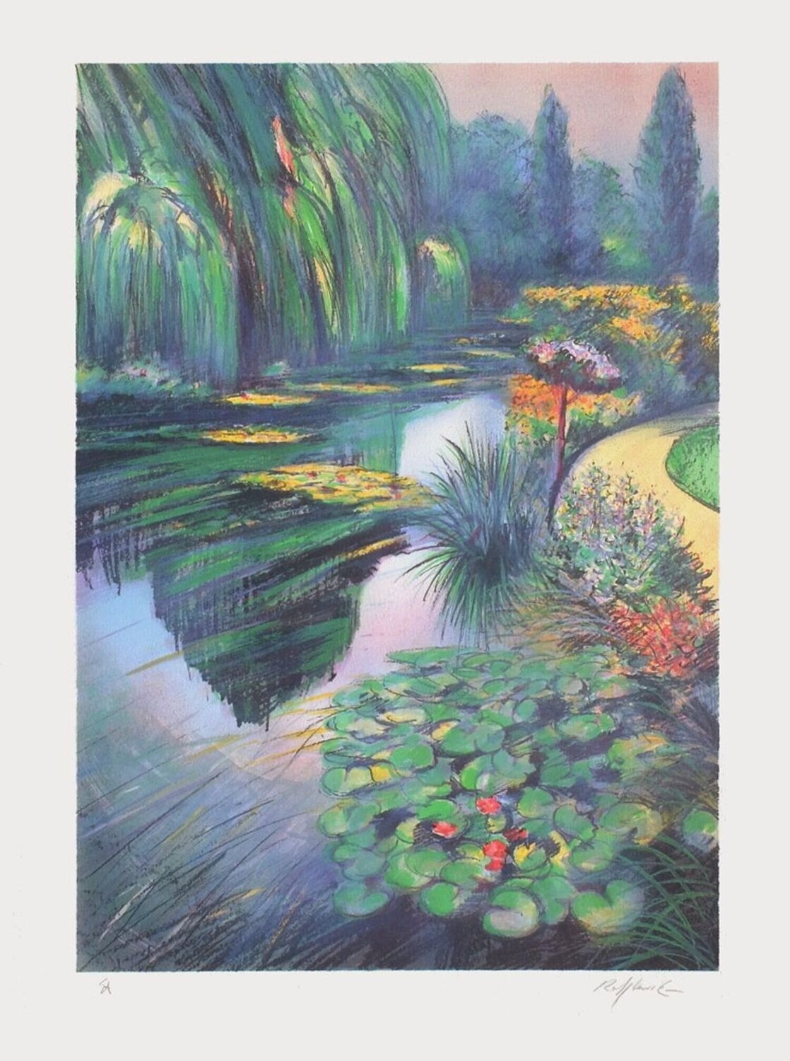 Giverny - Le bassin aux nymphéas chez Monet von Rolf Rafflewski (1990 ...