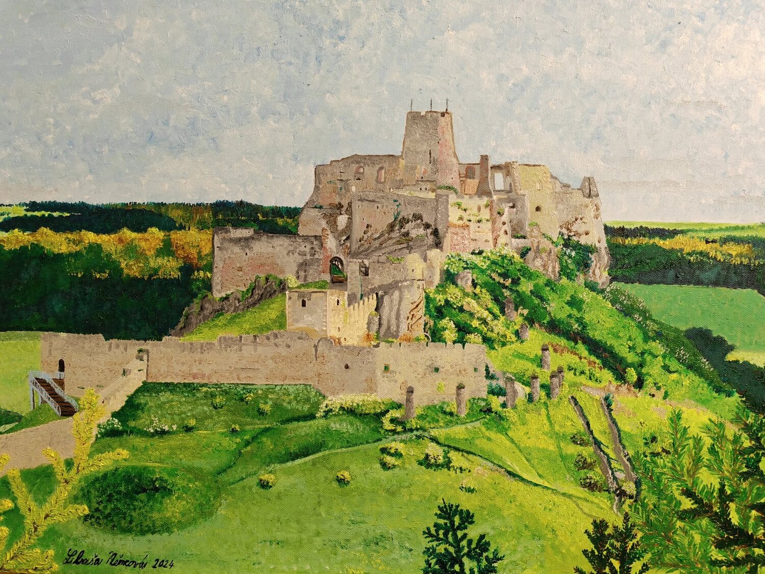 Spis " Castle " by Libuša Němcová (2024) : Painting Oil on Canvas ...