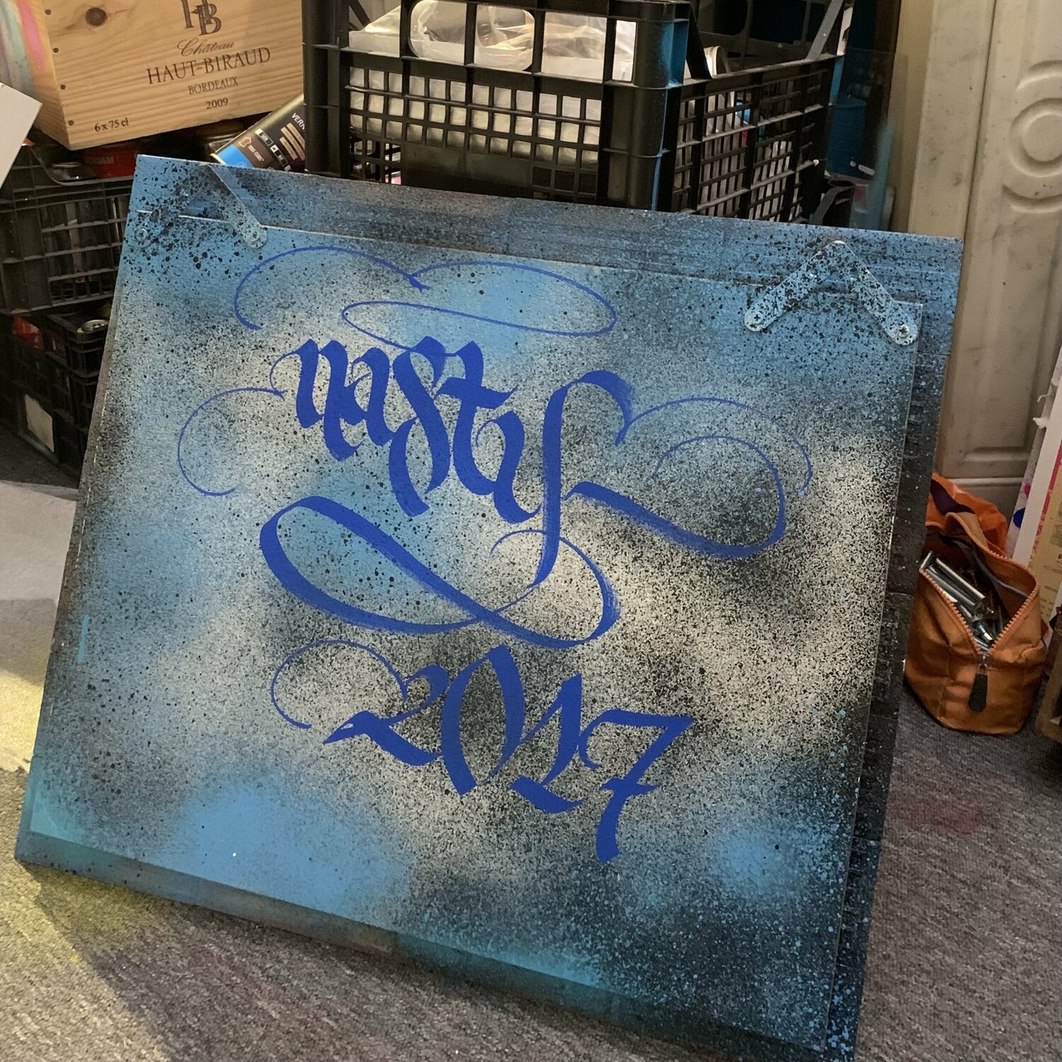 Red Disorder by . NASTY (2017) : Painting Spray Paint on Metal - Singulart