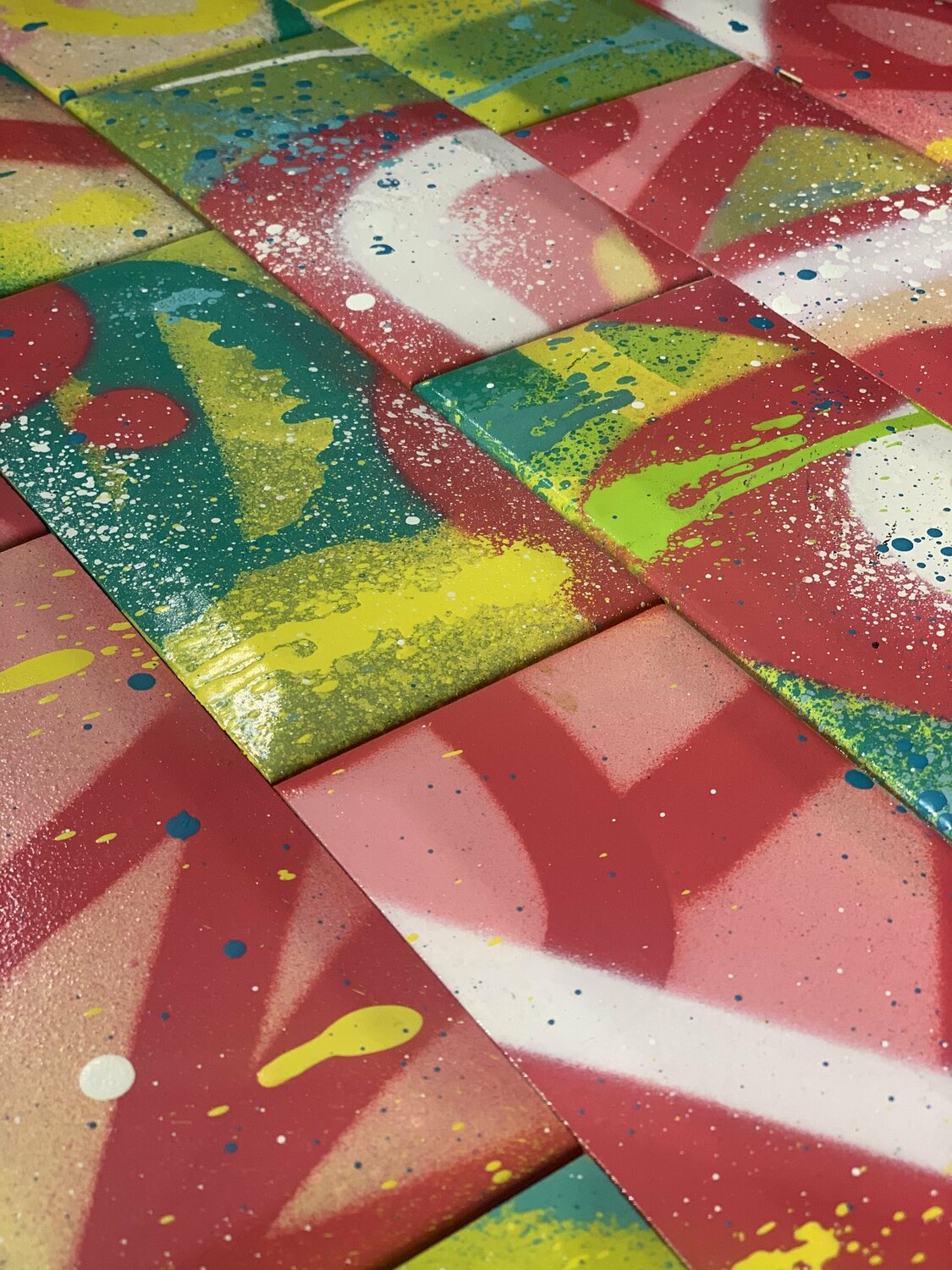 Red Disorder by . NASTY (2017) : Painting Spray Paint on Metal - Singulart