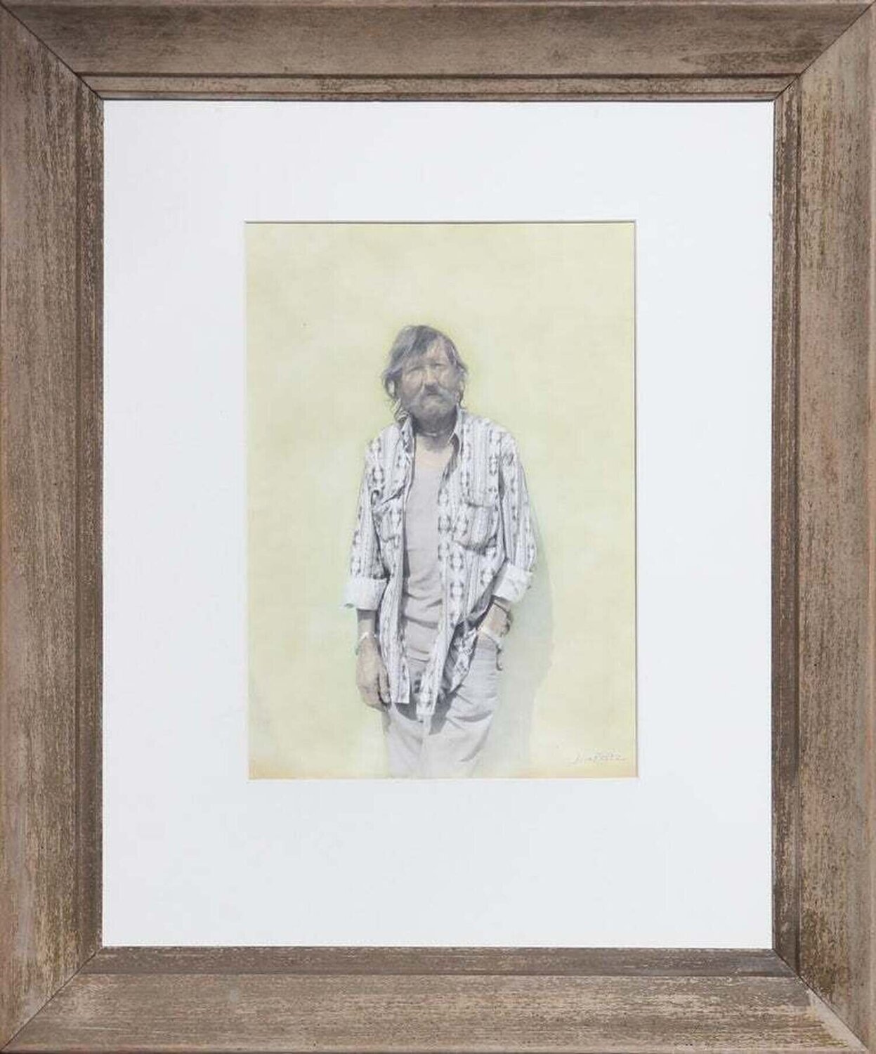 Hand Colored Silver Gelatin Portrait Photograph of a Casual Male Figure de Jim Reitz (2011 ...