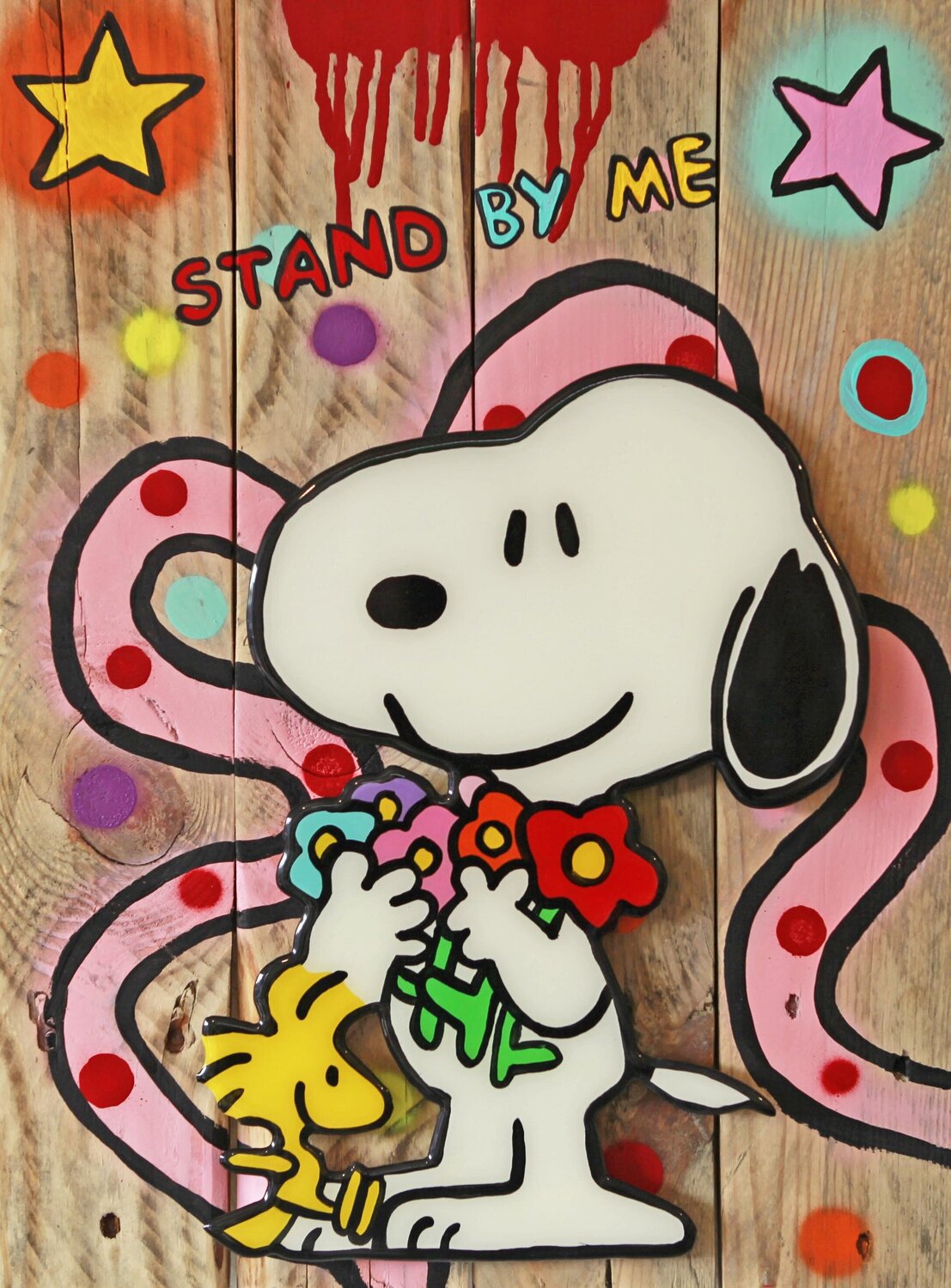 Snoopy STAND BY ME by michael pfannschmidt (2025) : Painting Acrylic ...