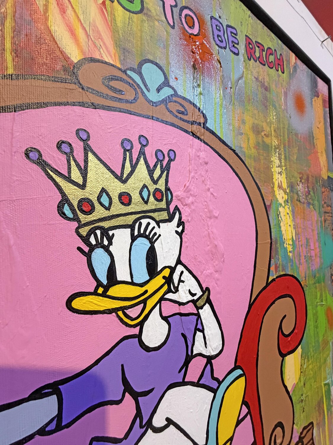 Daisy Duck, IT'S HARD TO BE RICH Popart,Streetart by michael ...