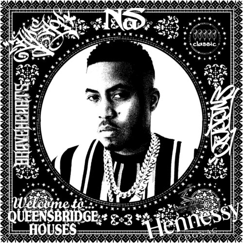 Nas (Black & White) (50 Years, Hip Hop, Rap, Iconic, Artist, Musician ...