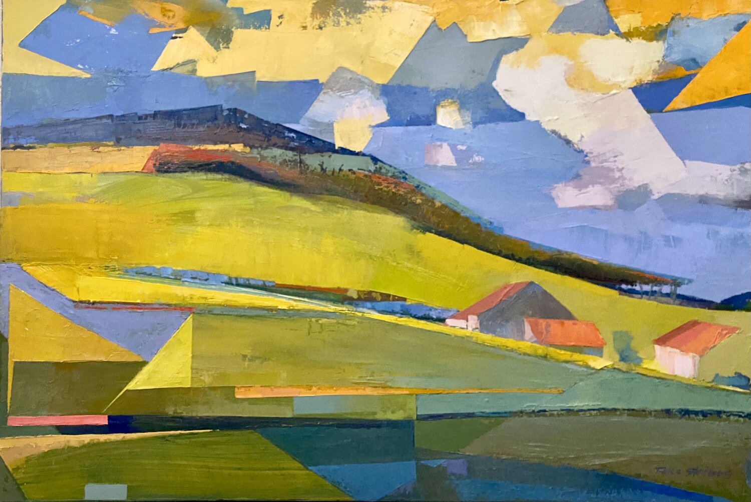 LANDSCAPE 4 by Foke Stribos (2023) : Painting Oil on Linen - SINGULART