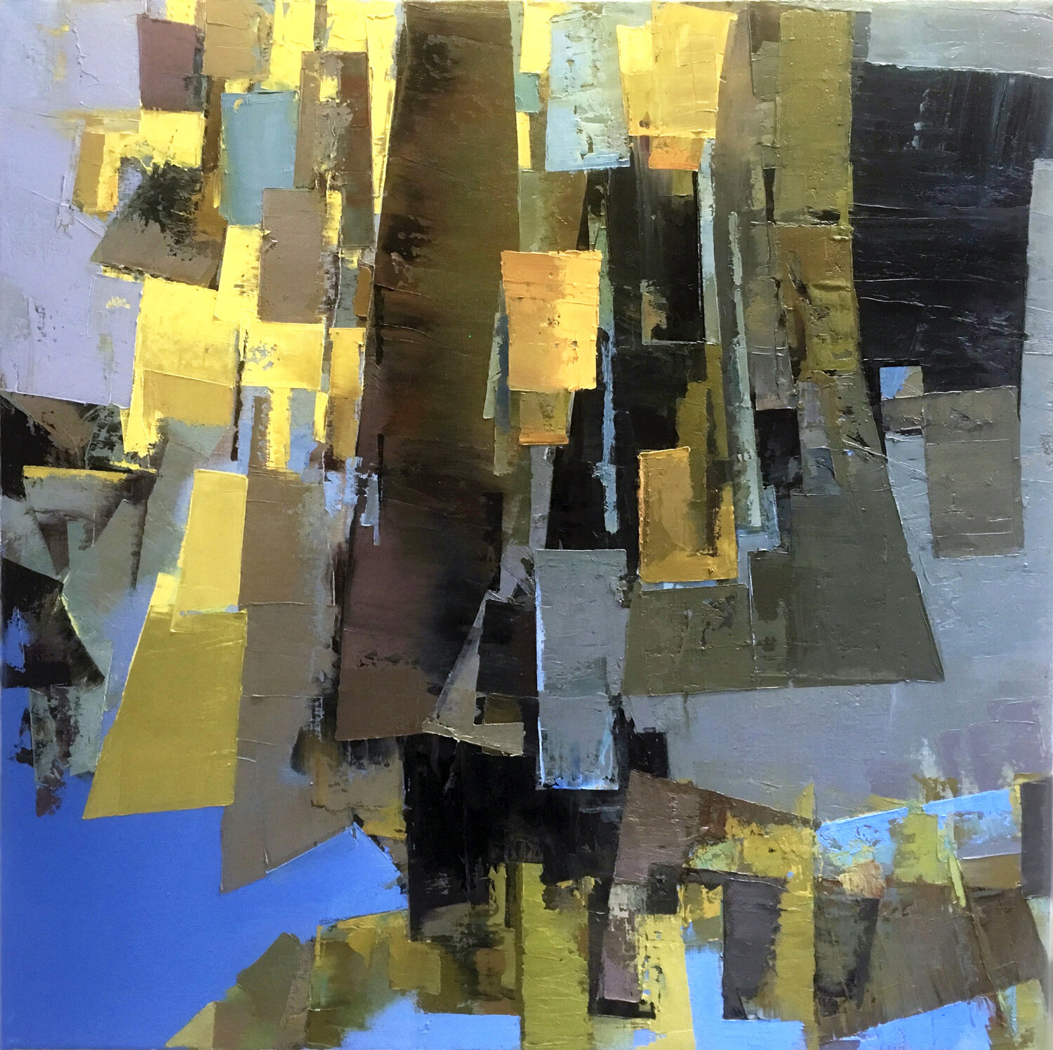 LAND BECOMES WATER...7 by Foke Stribos (2016) : Painting Oil on Linen ...