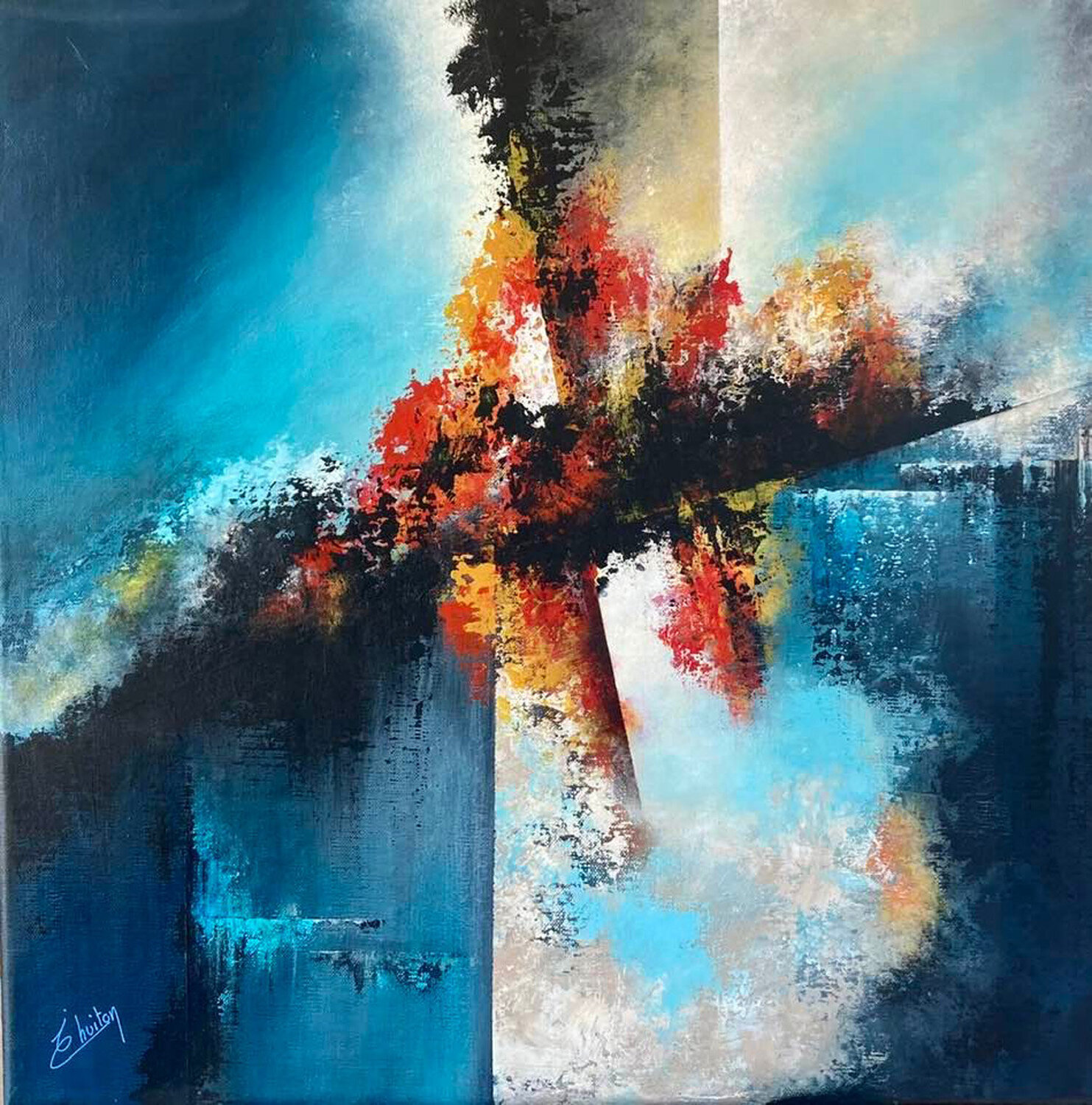 Tout en haut by isabelle chuiton (2022) : Painting Acrylic on Canvas ...