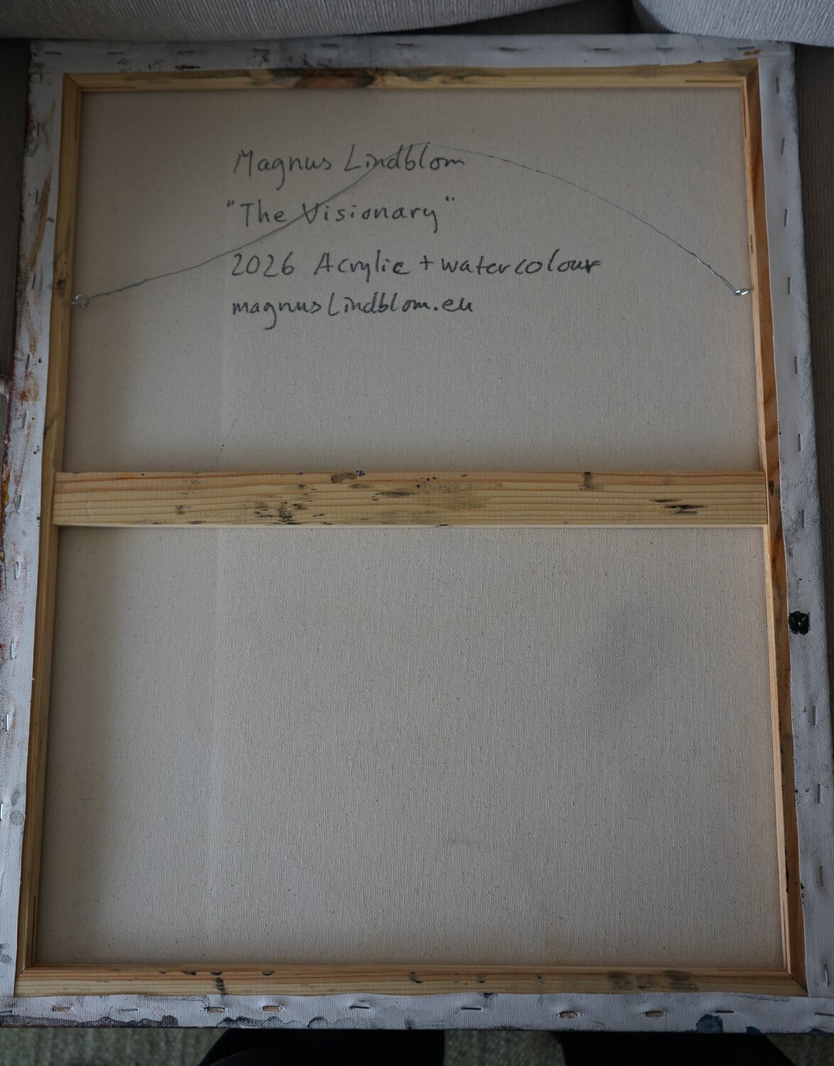 The Visionary by Magnus Lindblom (2026) : Painting Acrylic, Watercolor ...