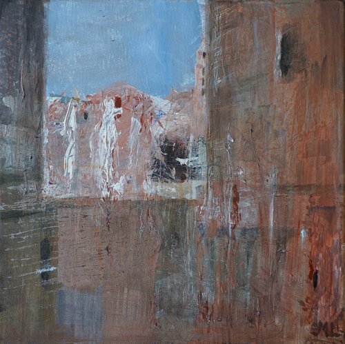 View over old Italian town by Magnus Lindblom (2025) : Painting Acrylic ...