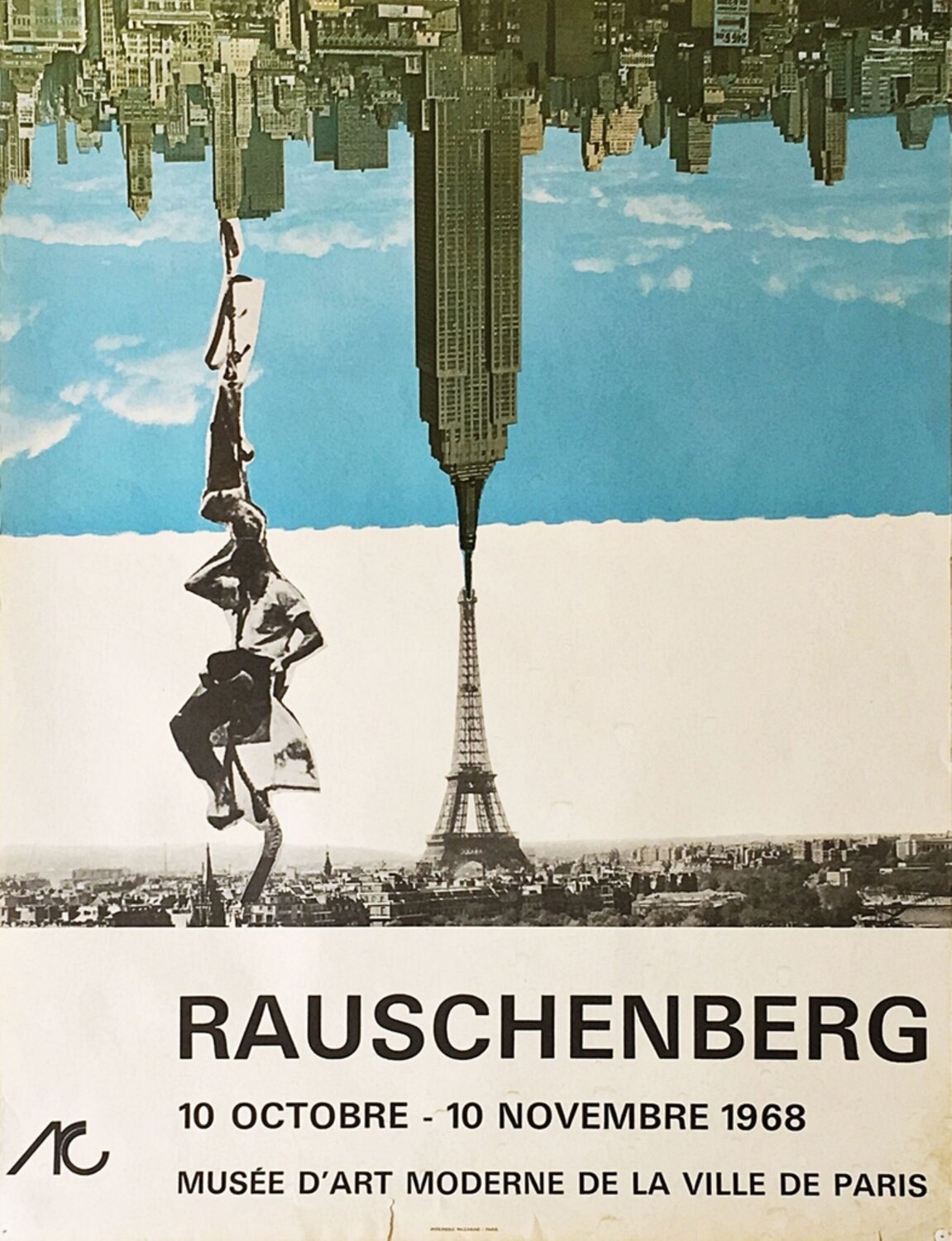 Robert Rauschenberg, Rare 1960s Musee D'Art Moderne de la ville de ...