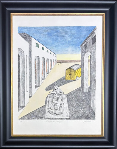 Giorgio de Chirico (1888-1978) – L’enigma del pomeriggio – 8-color ...