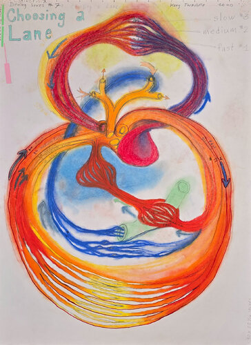 Choosing a Lane (Abstract, Biogram, Vibrant, Heart, Valve) by Kory ...