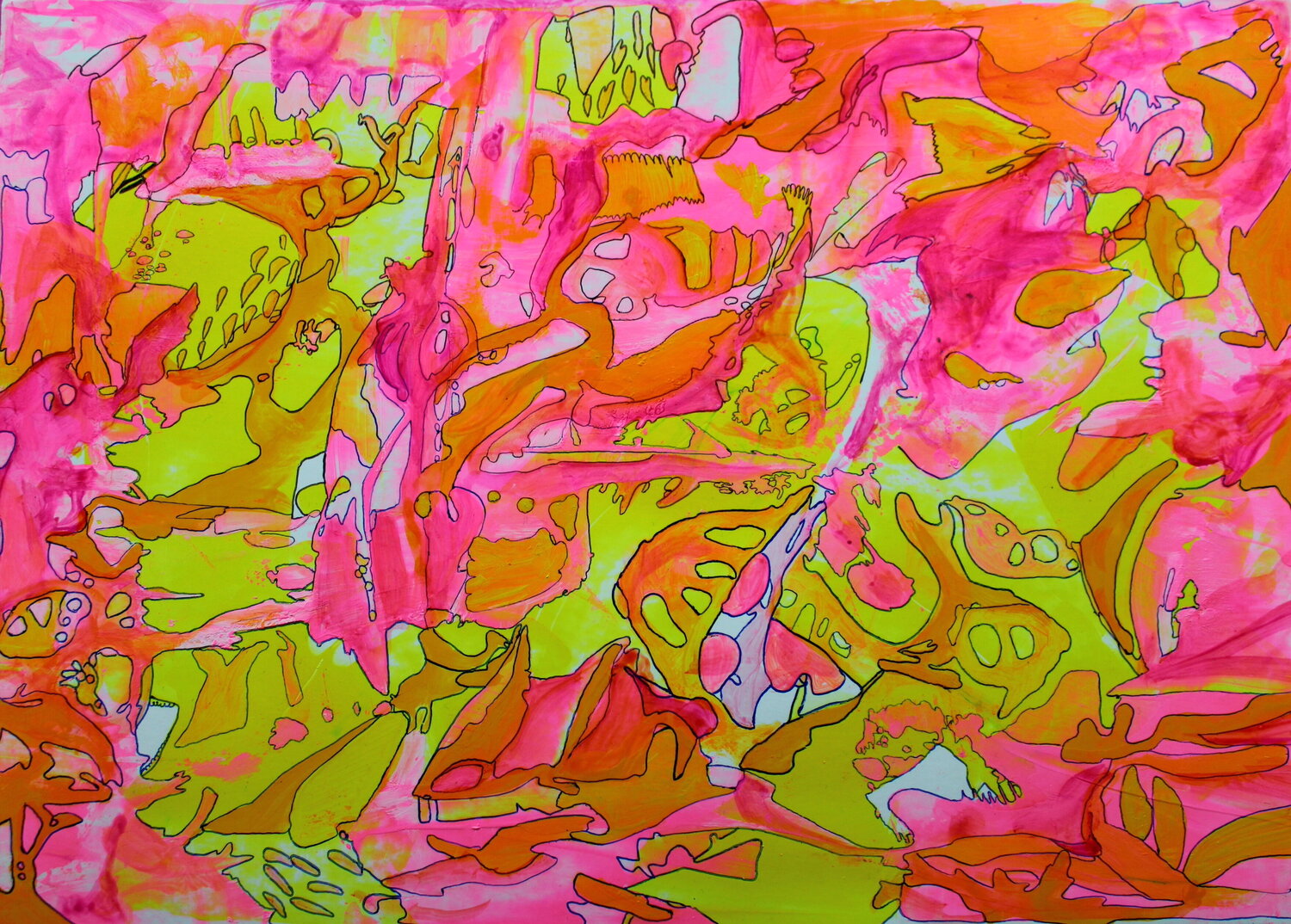 778. Love Fragnance: Stardust de Veera Zukova (2025) : Peinture Acrylique, Gouache sur Carton ...