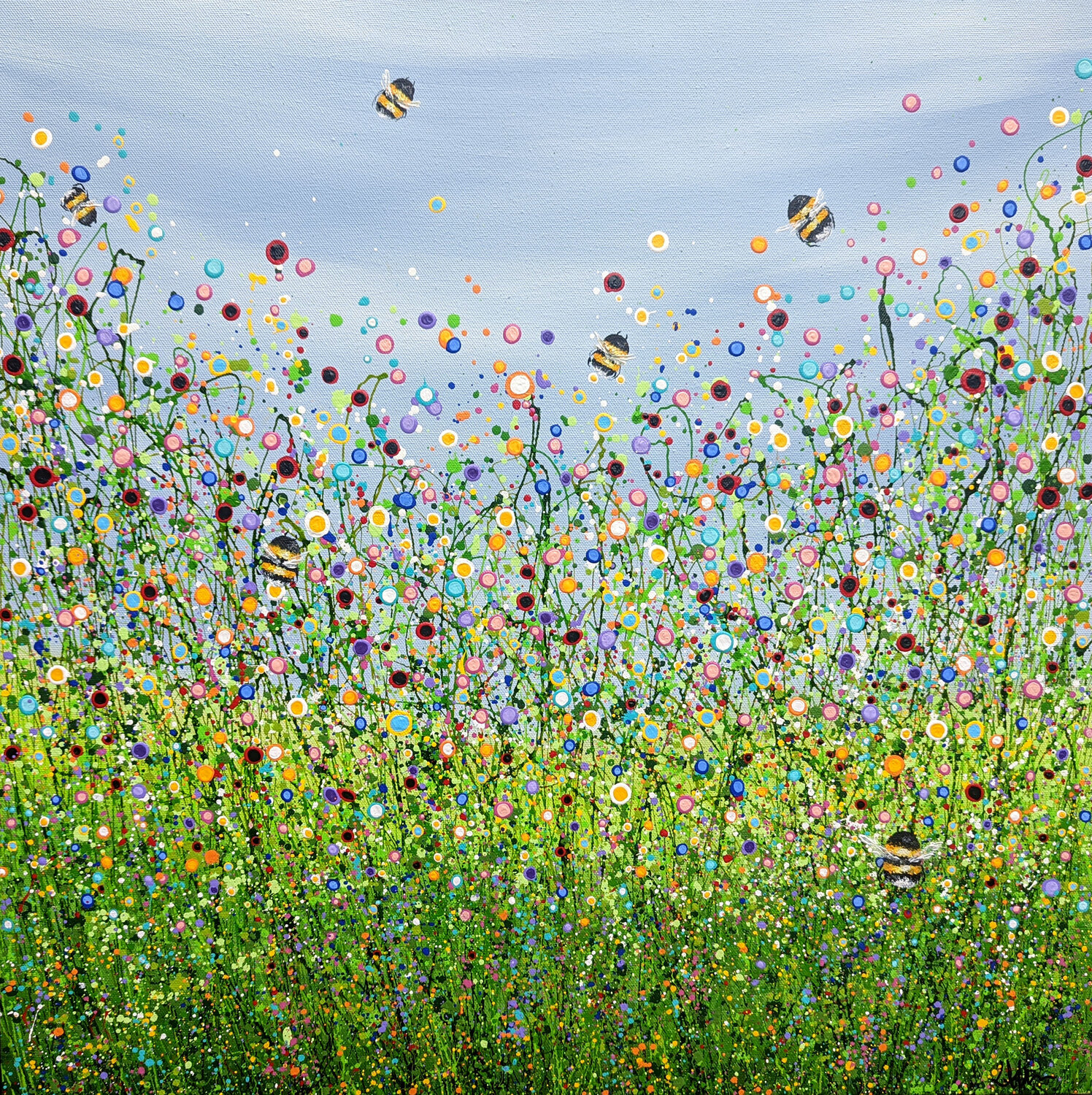 Bumbling Chaos by Lucy Moore (2023) : Painting Acrylic on Canvas ...