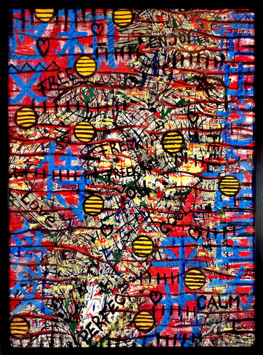 Beautiful outside, but inside is not so beautiful. by Jasper Borup (2019) : Painting Acrylic ...