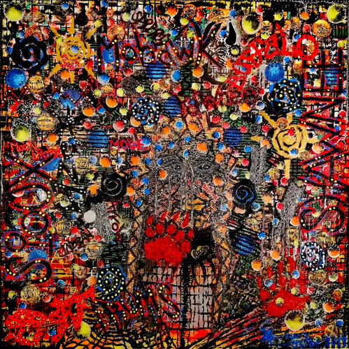 Lost Indian Tribes. by Jasper Borup (2019) : Painting Acrylic, Oil Pastel on Canvas - Singulart