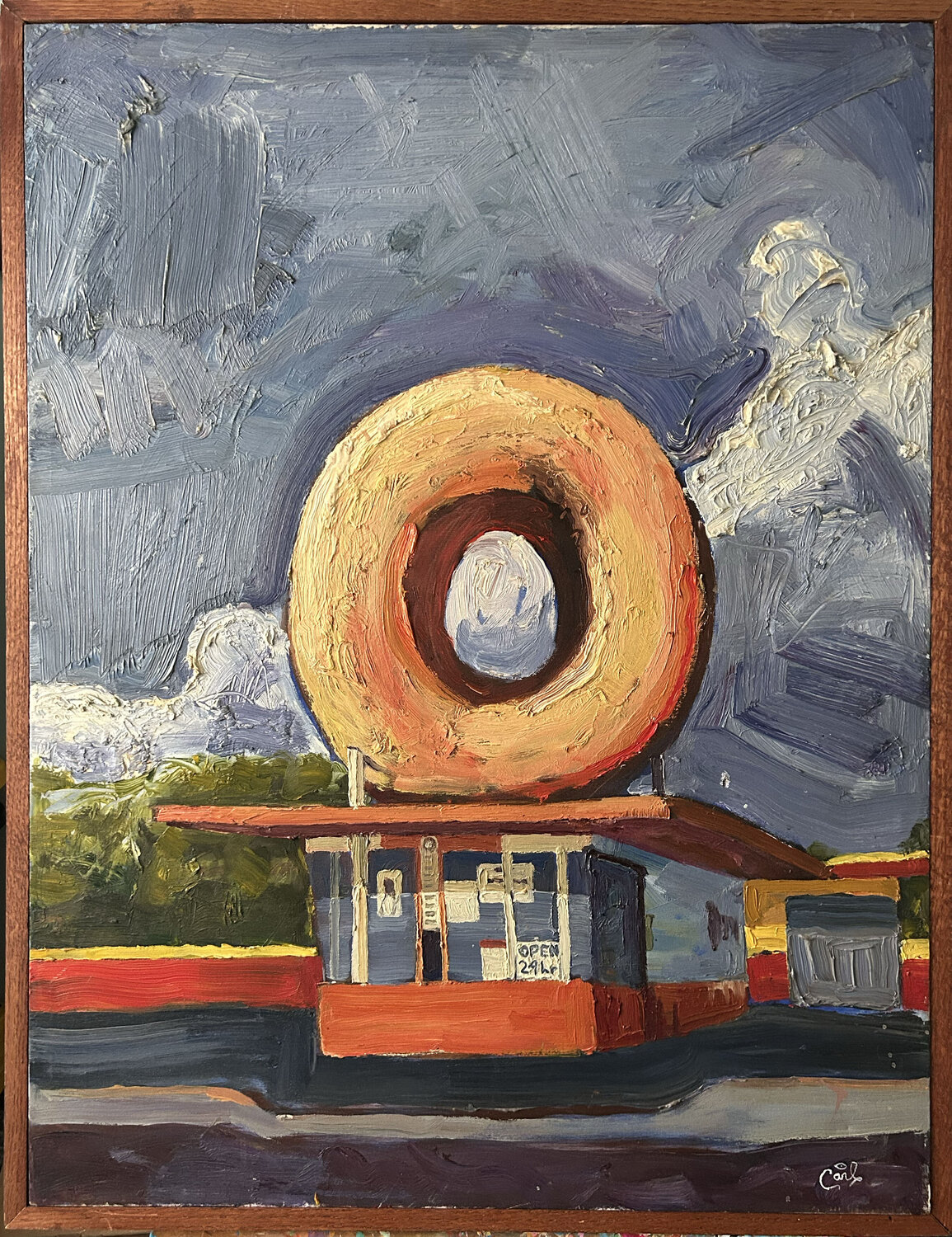 Randy's de Carl Lozada (2016) : Peinture Huile sur Bois - Singulart