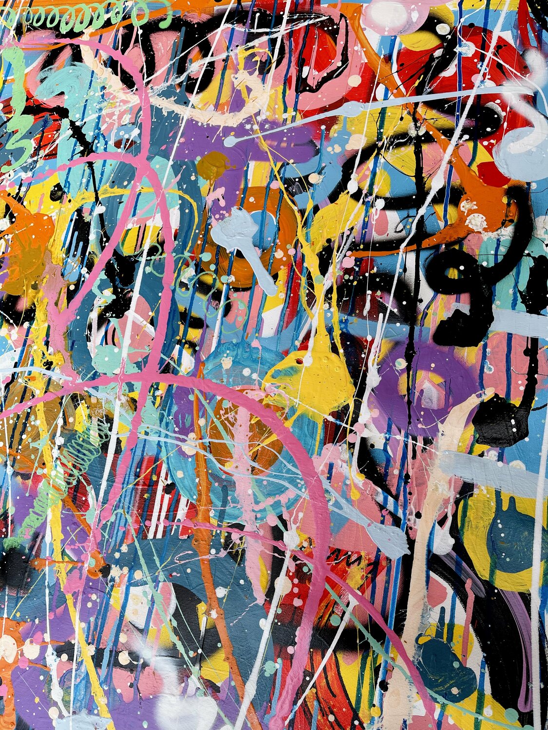 Prometheus by Mercedes Lagunas (2021) : Painting Acrylic, Spray Paint ...